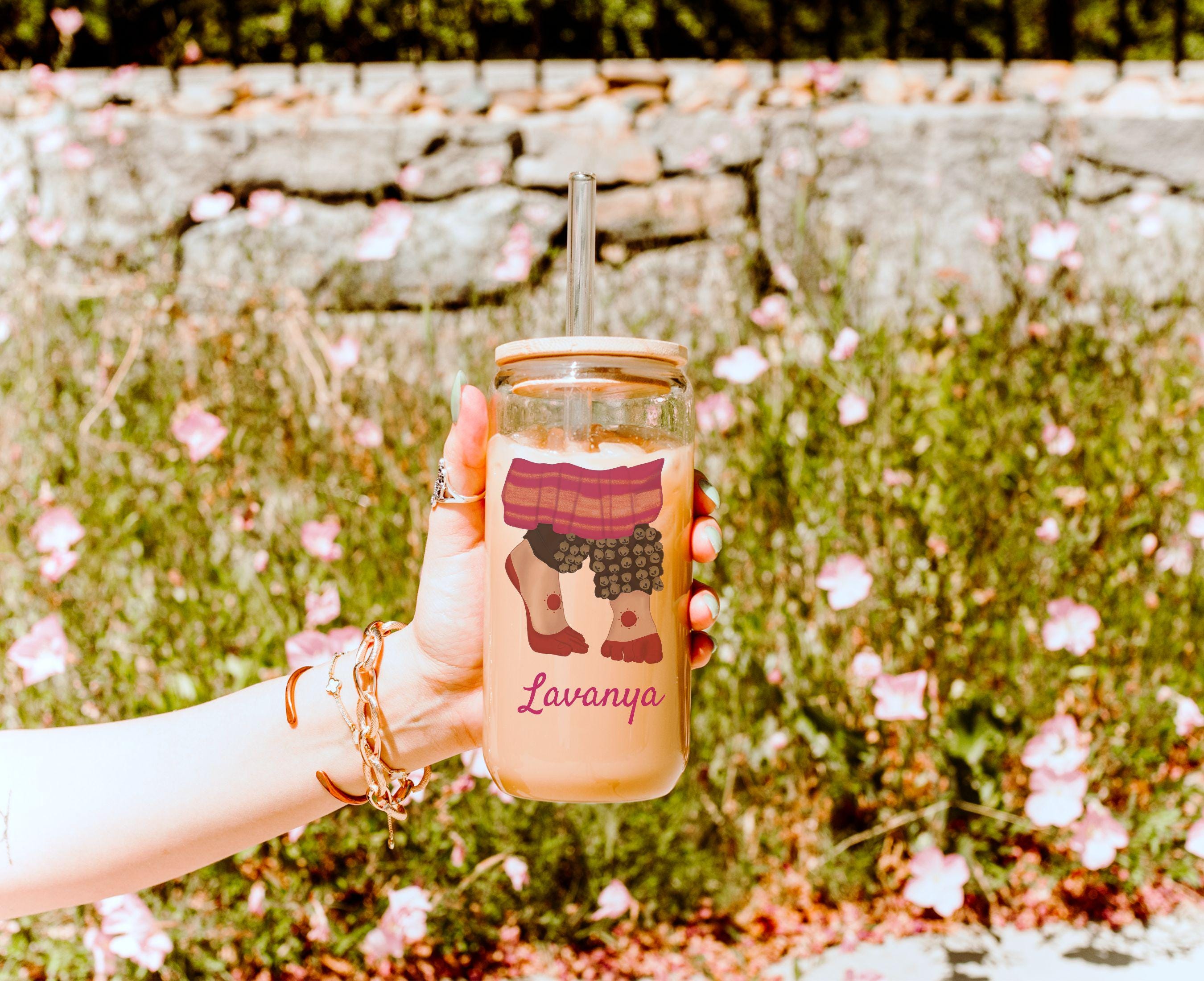 Arangetram Gift, Bharatanatyam Personalized Sipper Glass, Indian ...