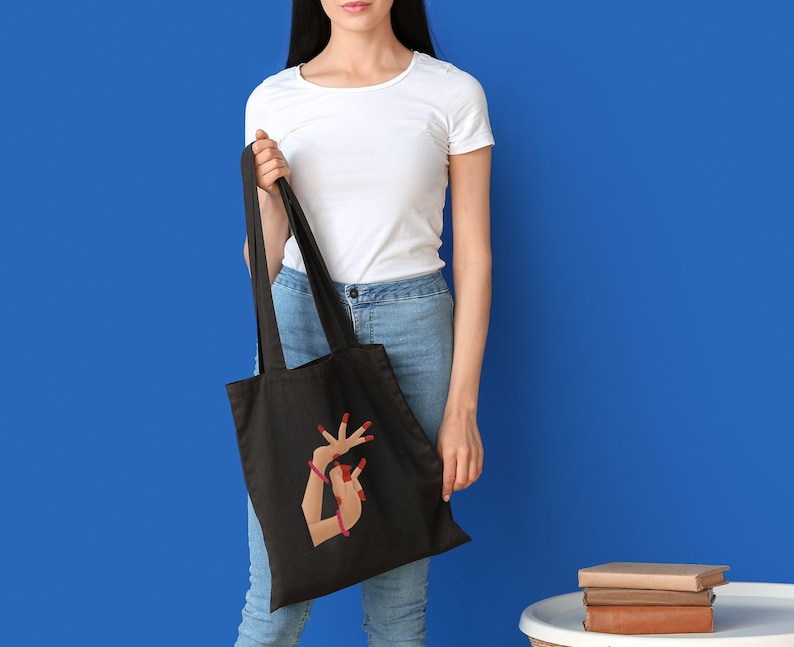 Bharatanatyam Dance Mudras Tote Bag – Perfect Gift for Dance Lovers ...