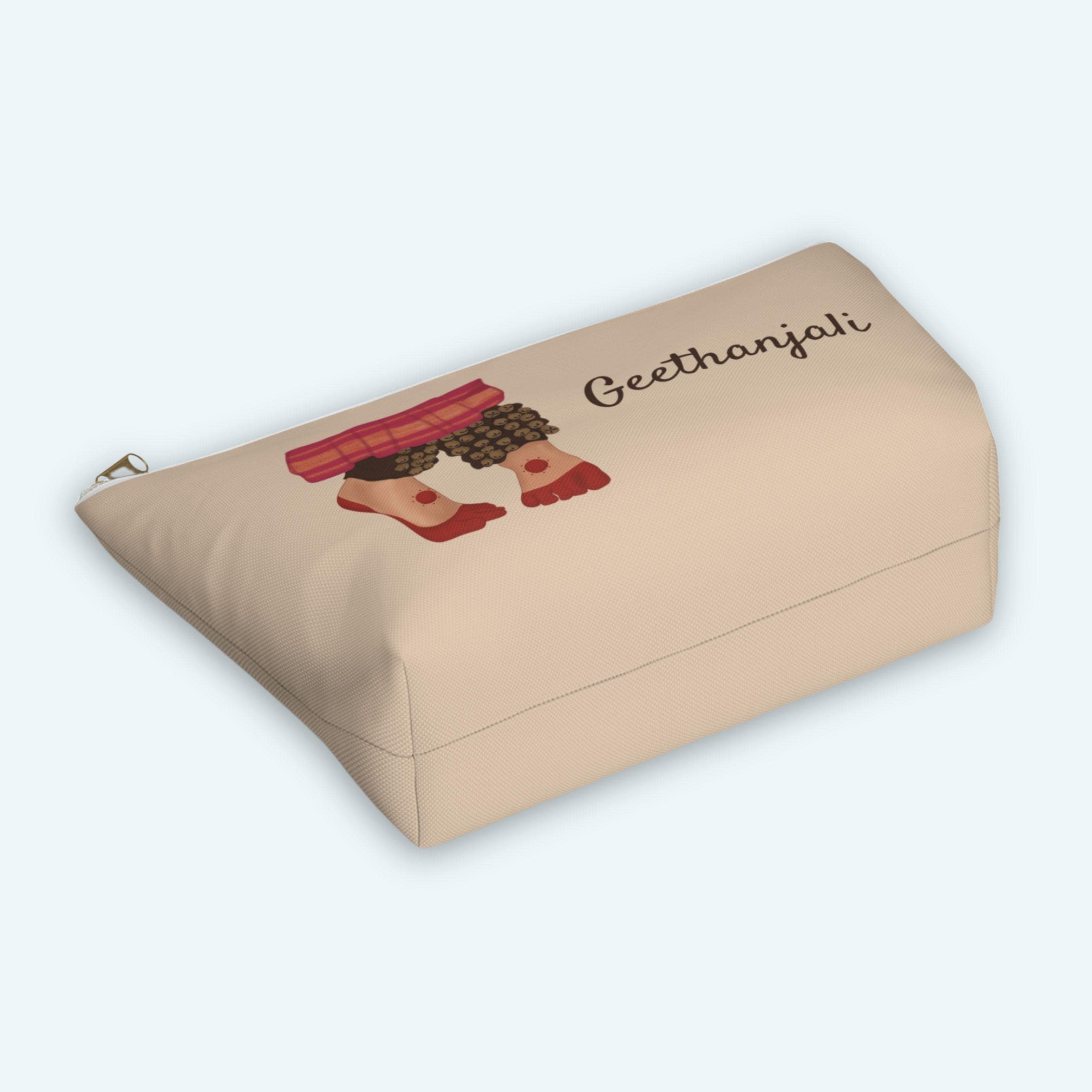 Personalized Arangetram Gift, Bharatanatyam Dancer Cosmetic Pouch ...