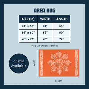 Pooja Decoration, Rangoli Mat Orange Area Rug, Mandir Mat, Pooja ...