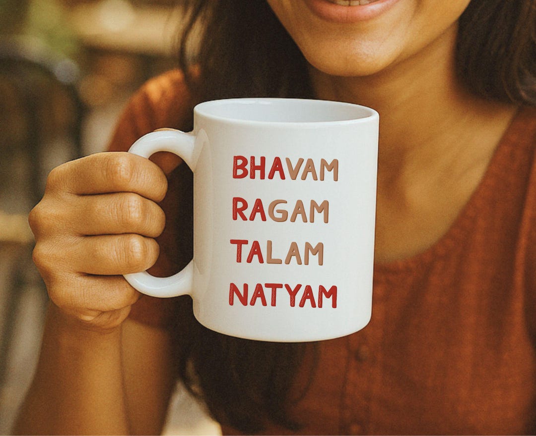 Bharatanatyam Inspired Ceramic Mug - Perfect Gift for Dancers ...