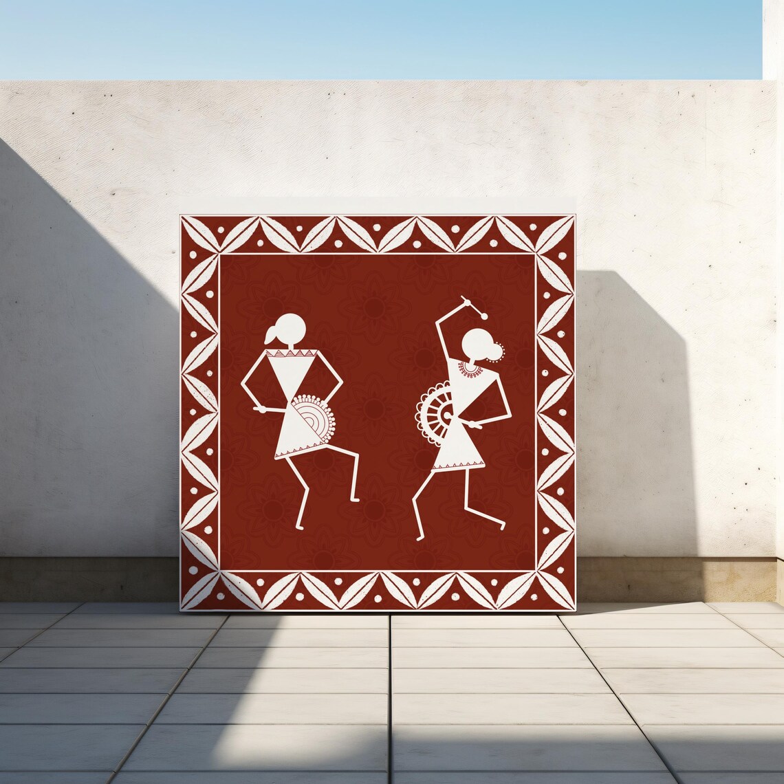 Warli Canvas Art - Indian Tribal Painting - Warli Home Decor - Printed ...