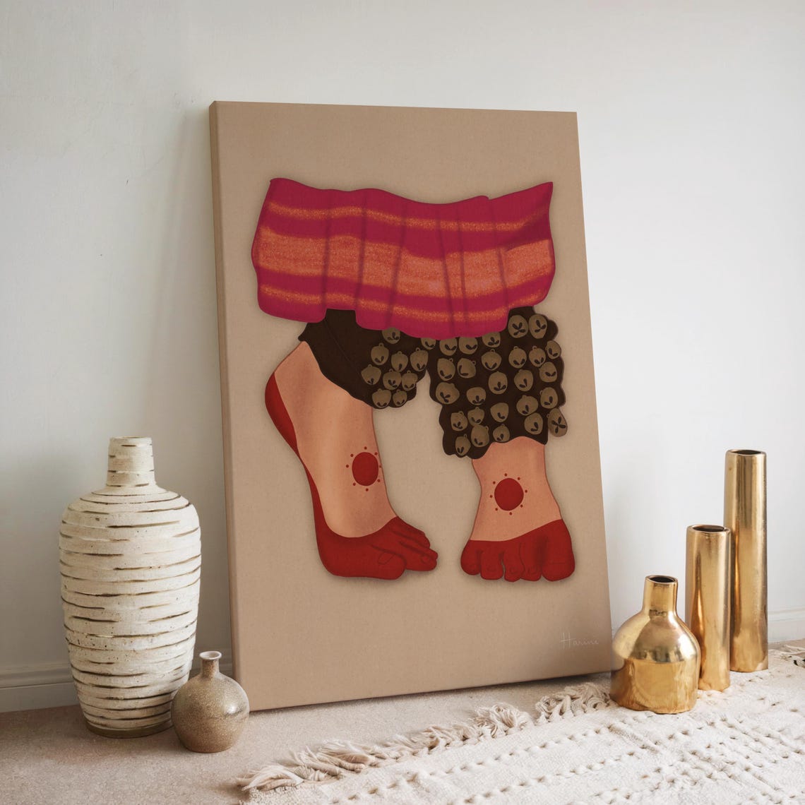 Bharathanatyam Art Canvas Print, Arangetram Gift, Bharatanatyam Art ...