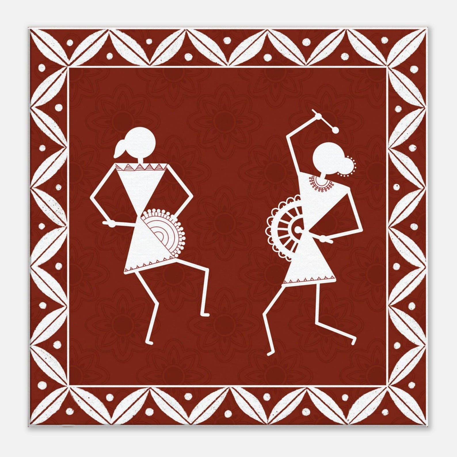 Warli Canvas Art - Indian Tribal Painting - Warli Home Decor - Printed ...