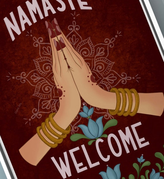 Namaste Welcome Sign