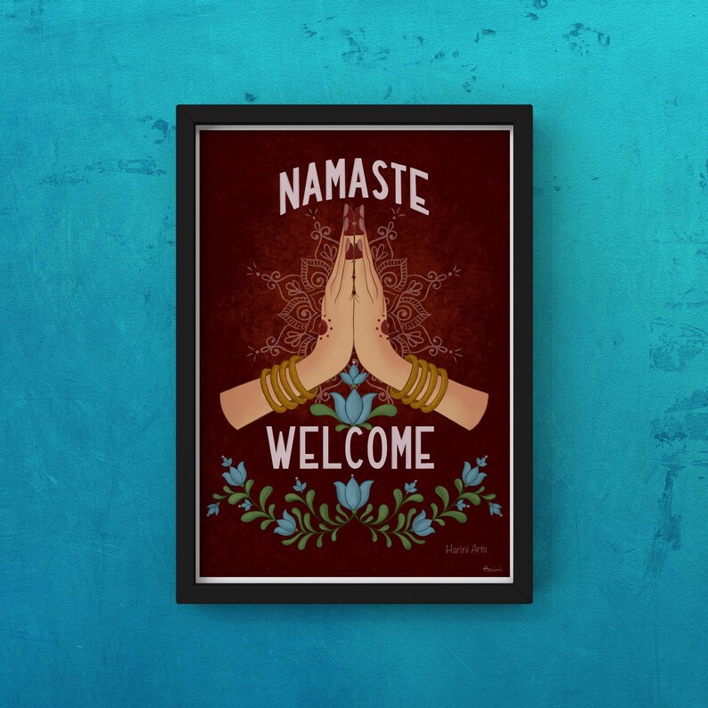Namaste Wall Decor || Namaste Sign || Indian Entrance Decor || Namaste ...