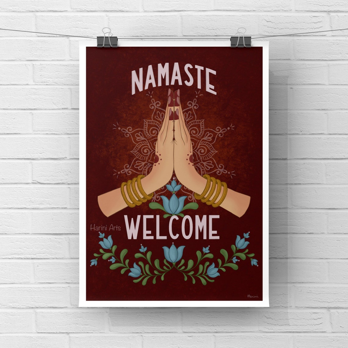 Namaste Wall Decor || Namaste Sign || Indian Entrance Decor || Namaste ...