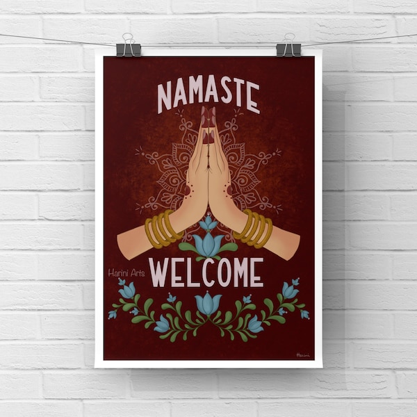 Namaste Sign - Etsy