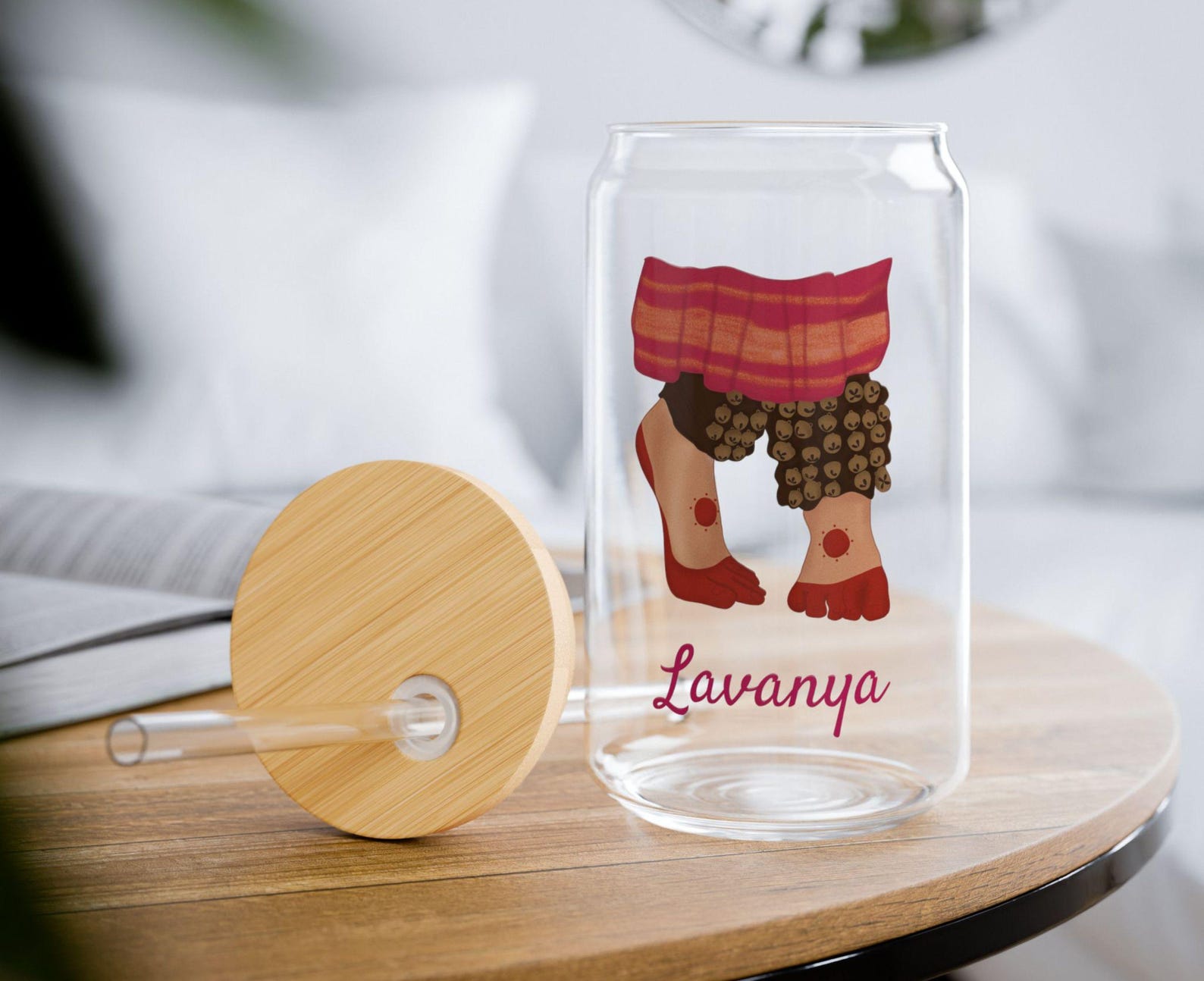 Arangetram Gift, Bharatanatyam Personalized Sipper Glass, Indian ...
