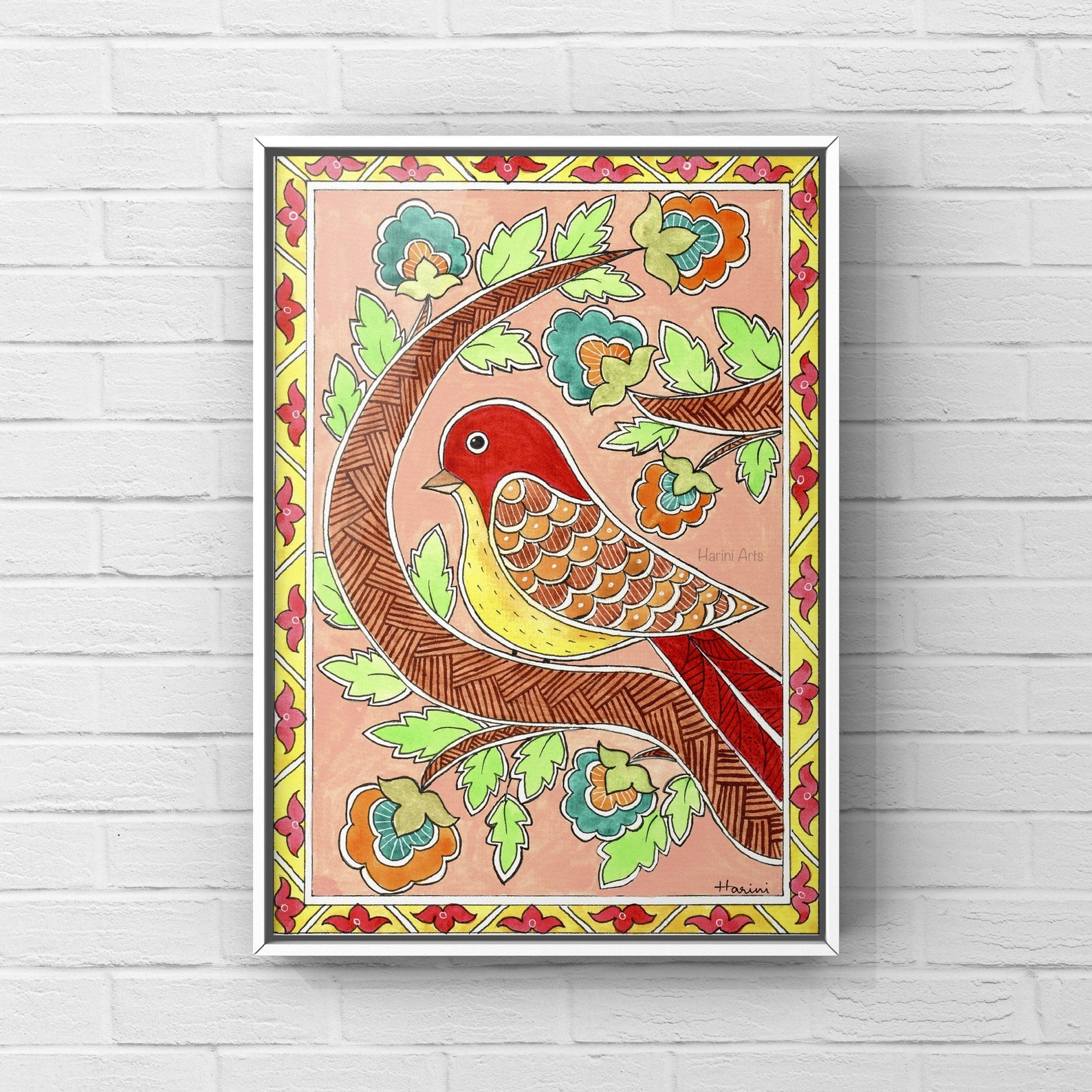 Madhubani Painting || Madhubani Wall Art || Indian Painting ...