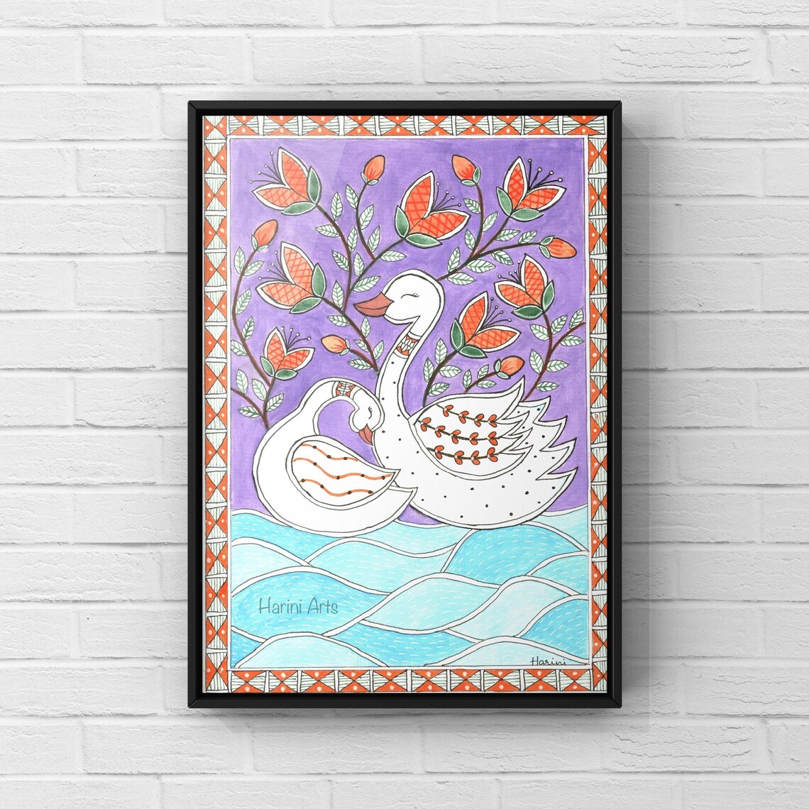 Madhubani Painting Madhubani Wall Art Indian Painting Madhubani Art ...