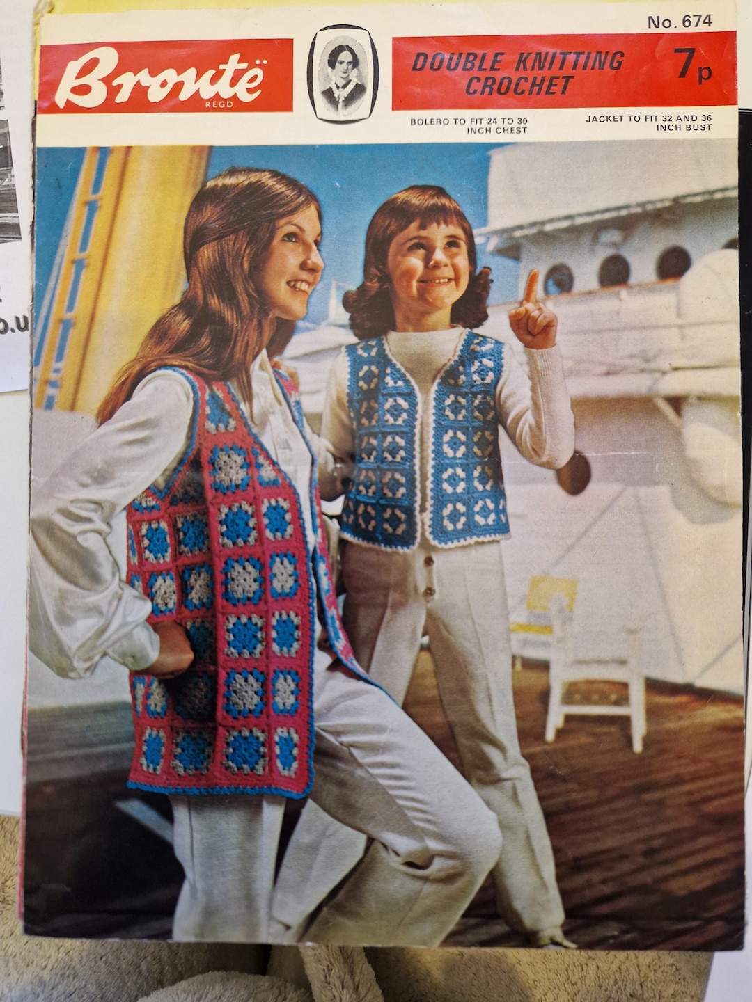 Instant Download PDF 1970's Vintage Bronte 674 Crochet Granny Square ...