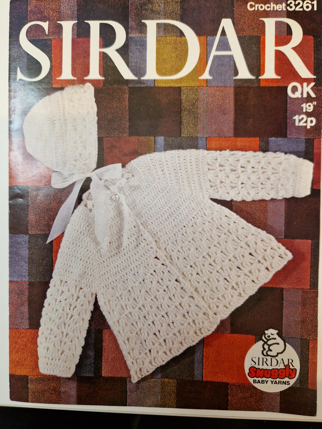 Vintage Crochet Pattern: Sirdar 3261 Angel Baby Set 19" (PDF Download ...