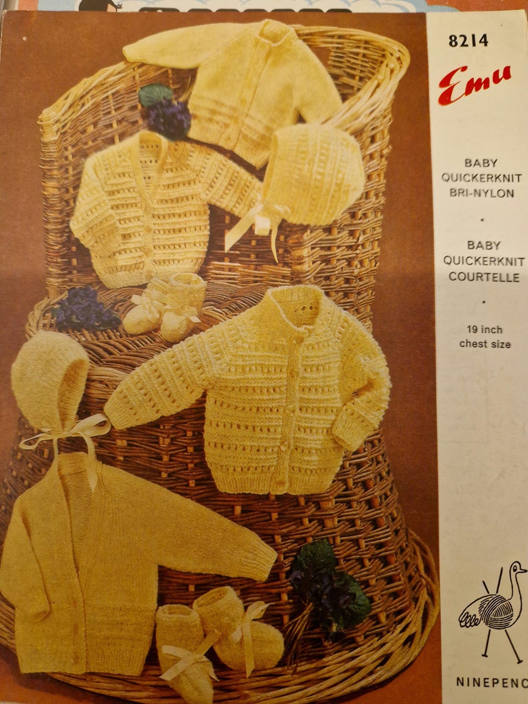 Instant Download PDF Vintage Emu 8214 Baby Knitting Pattern ...