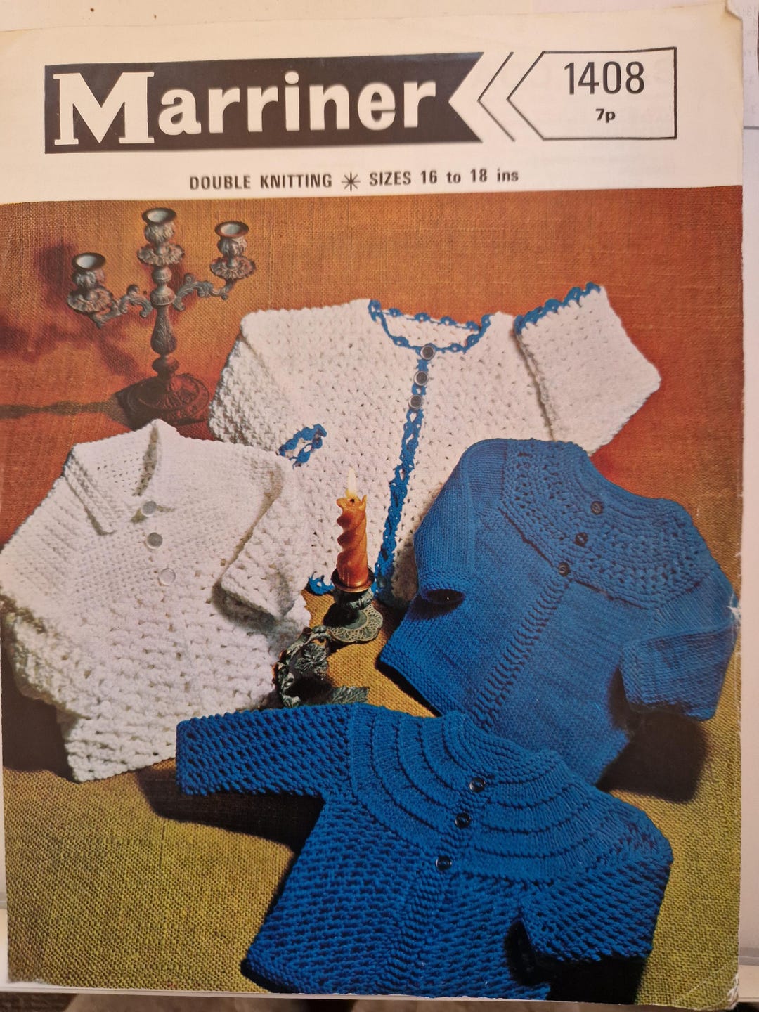 Instant Download PDF Vintage Marriner 1408 Baby Crochet & Knitting ...