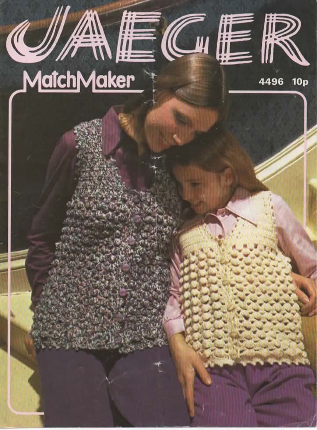 PDF Vintage 4496 JAEGER Crochet Pattern, 28 to 38" Chest Adult & Child ...