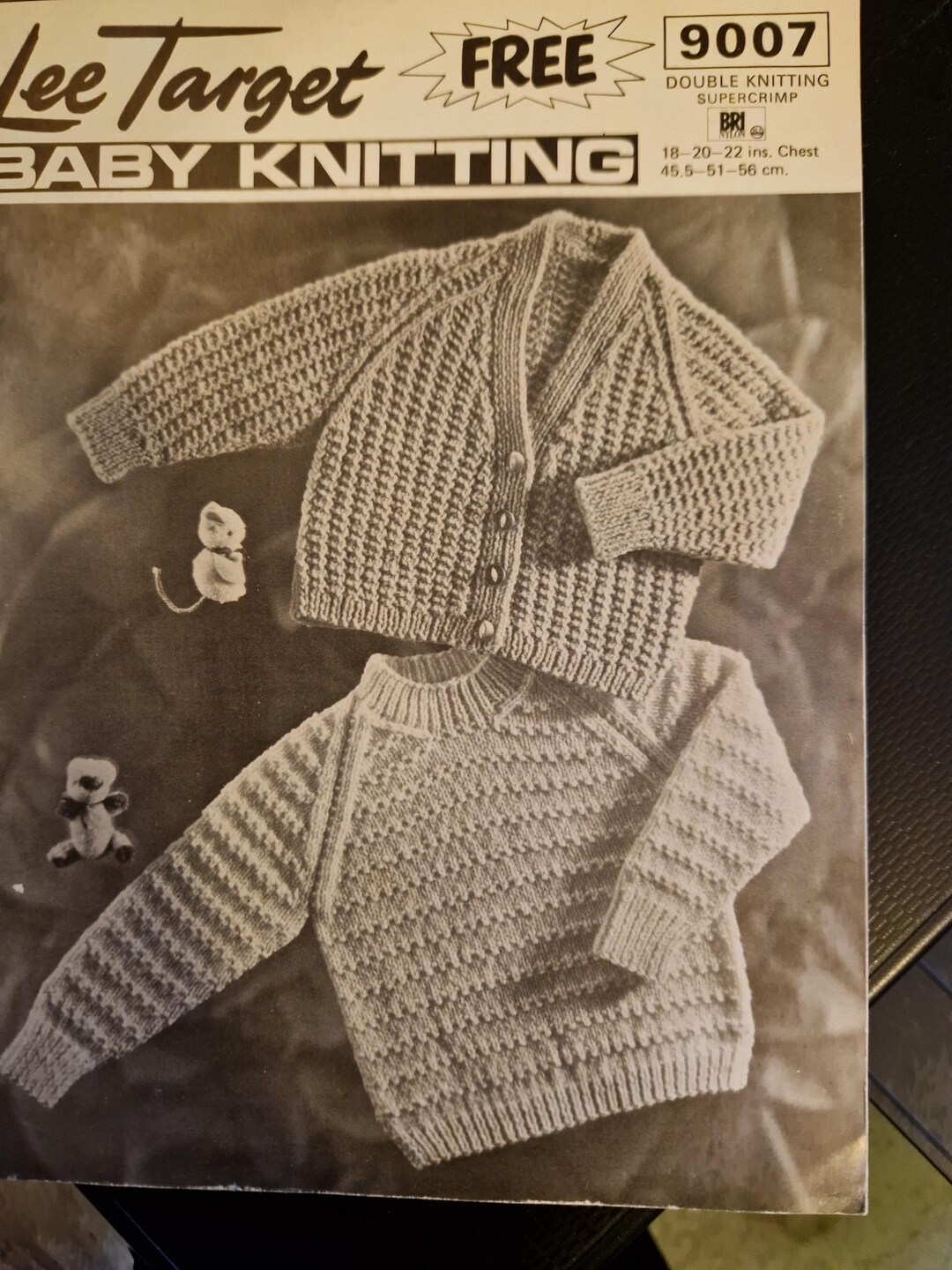 Instant Download PDF Vintage Lee Target 9007 2x Baby Knitting Pattern ...