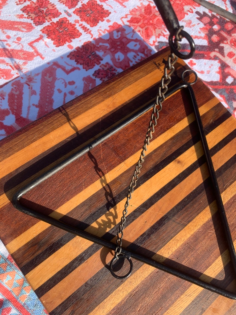 Vintage Farm House Triangle Dinner Bell | Etsy