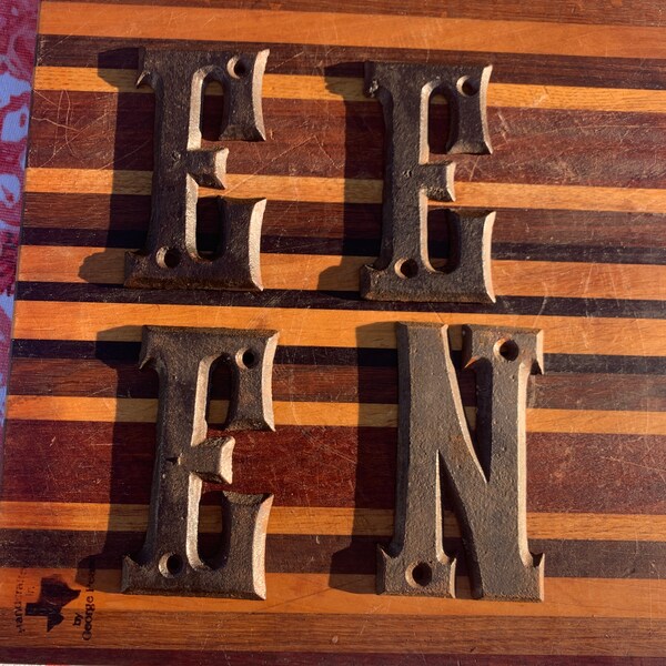 Cast Iron Letters - Etsy