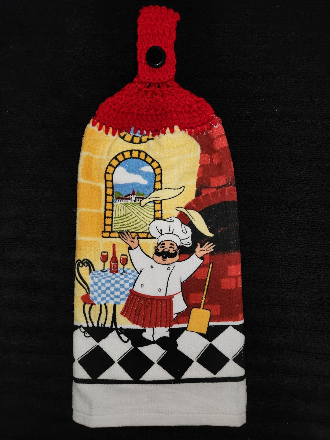 Crocheted Chef Hand Towel - Etsy