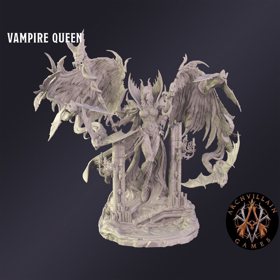 Dnd Miniature Vampire Queen Miniature for Dungeons and Dragons Tabletop ...