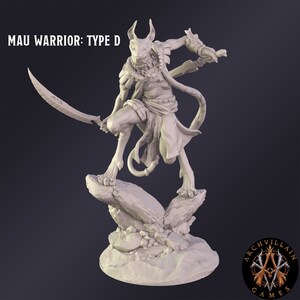 Dnd Miniature Mau Warrior Miniature for Dungeons and Dragons Tabletop ...