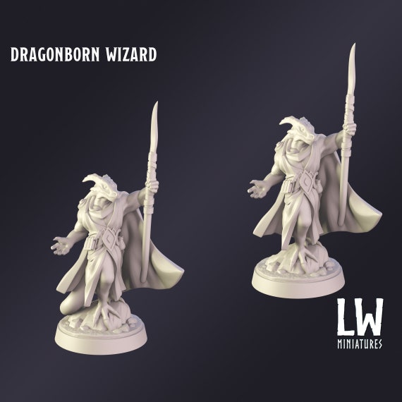 Dragonborn Sorcerer Miniature