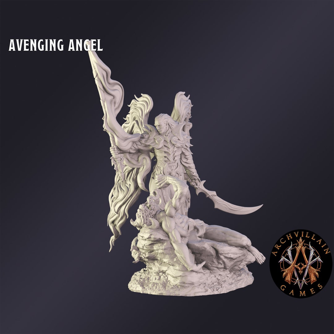 Dnd Miniature Avenging Angel Miniature for Dungeons and Dragons ...