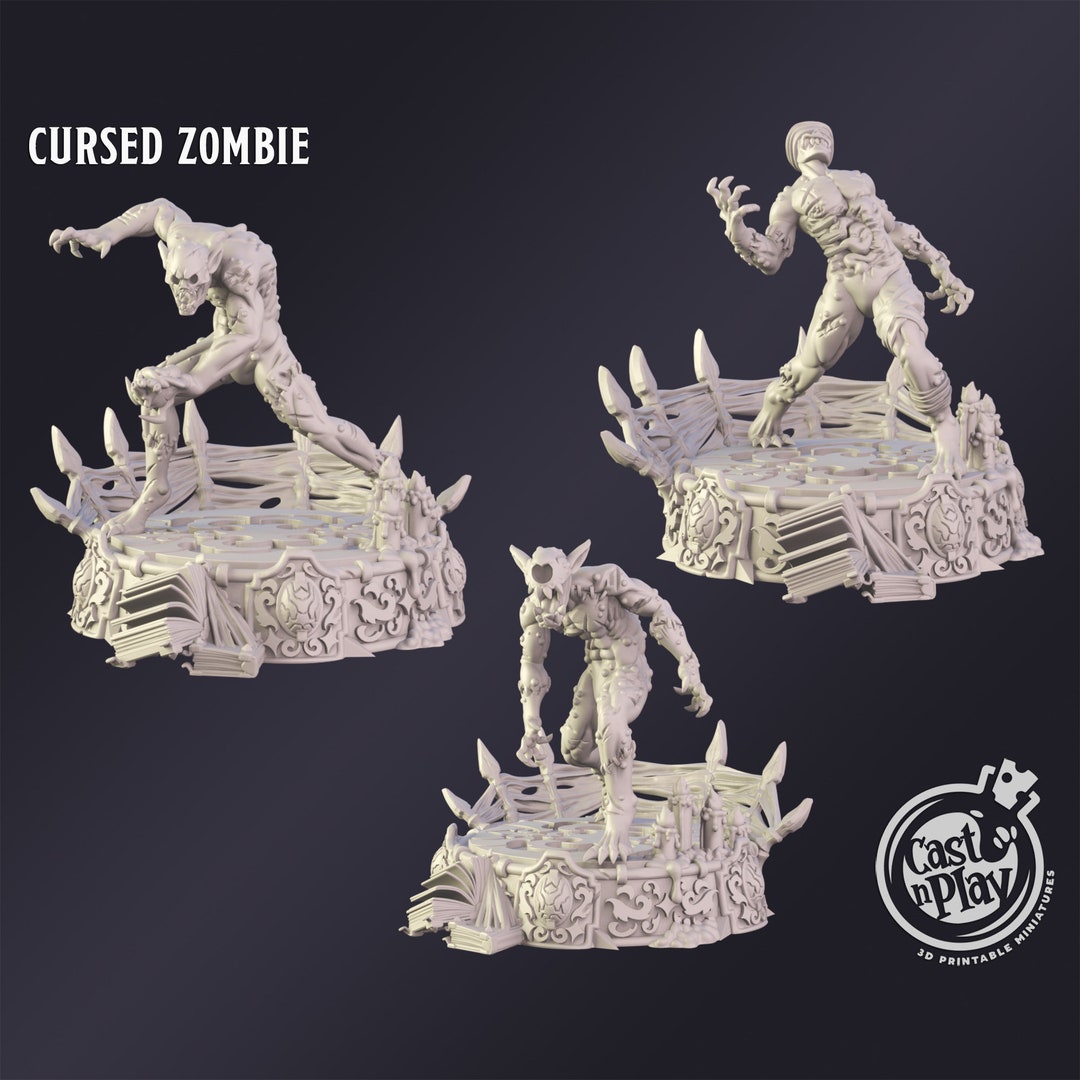 Dnd Miniature Zombie Miniature for Dungeons and Dragons Tabletop RPG ...