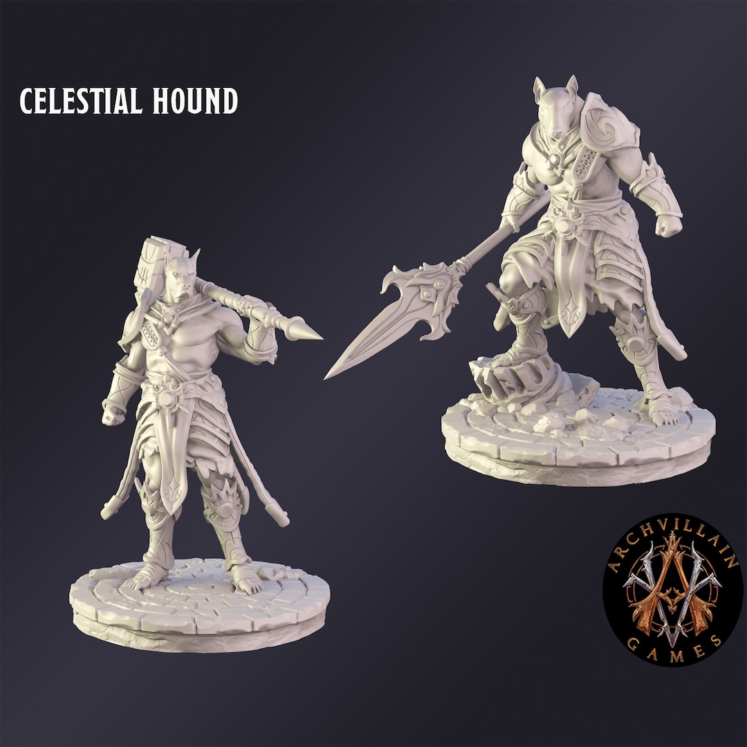 Celestial Hound Premium Tabletop Game Miniature From Archvillain Games ...