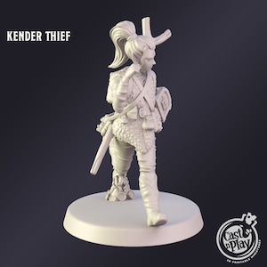 Dnd Miniature Kender Thief Miniature for Dungeons and Dragons Tabletop ...