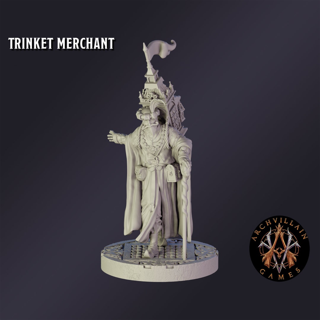 Dnd Miniature Trinket Merchant Miniature for Dungeons and Dragons ...
