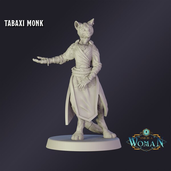 Tabaxi Miniature Dnd Mini Miniatures - Etsy