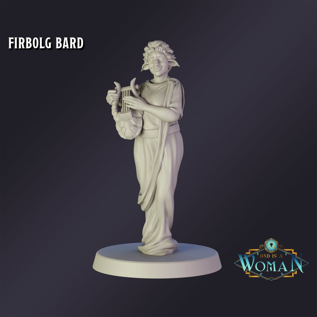 Dnd Miniature Firbolg Bard Miniature for Dungeons and Dragons Tabletop ...