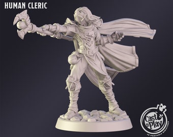 Human Cleric Miniature | Etsy