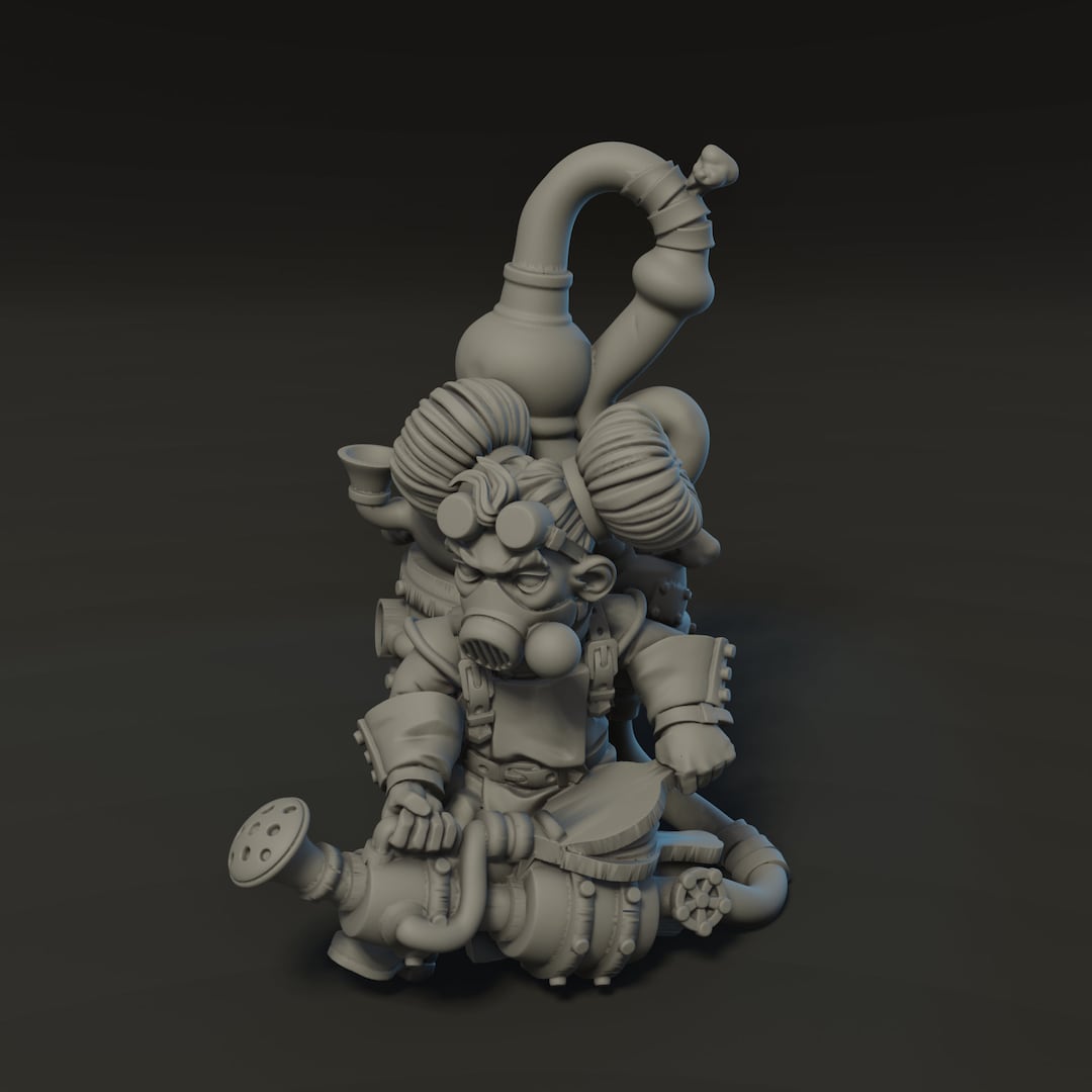 Dnd Miniature Gnome Alchemist Miniature for Dungeons and Dragons ...