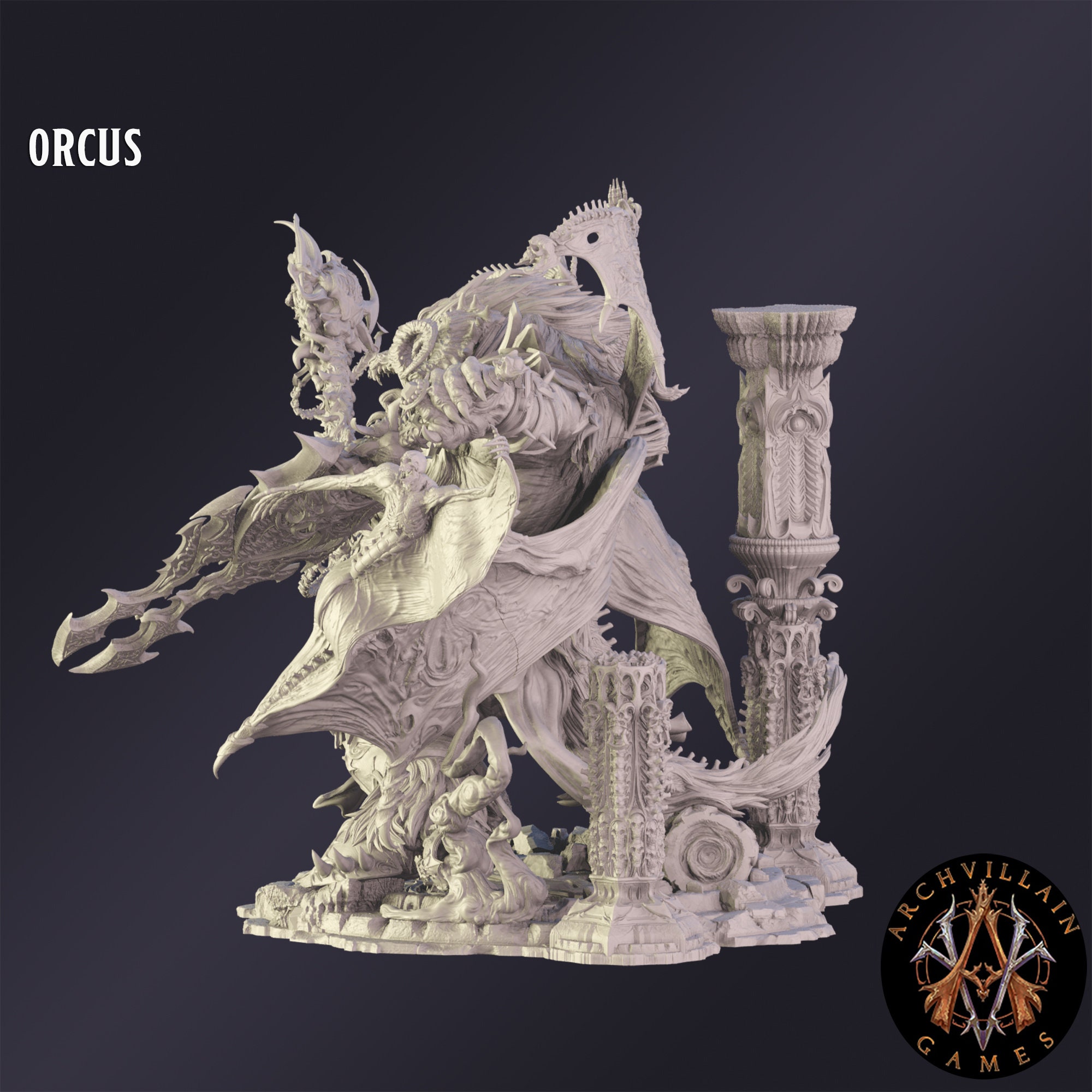Orcus Premium Tabletop Game Miniature From Archvillain Games - Etsy ...