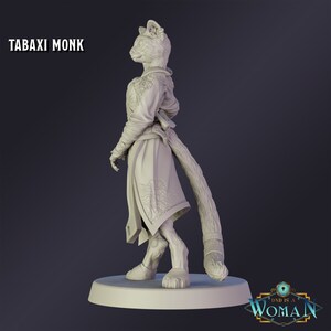 Dnd Miniature Tabaxi Monk Miniature for Dungeons and Dragons Tabletop ...