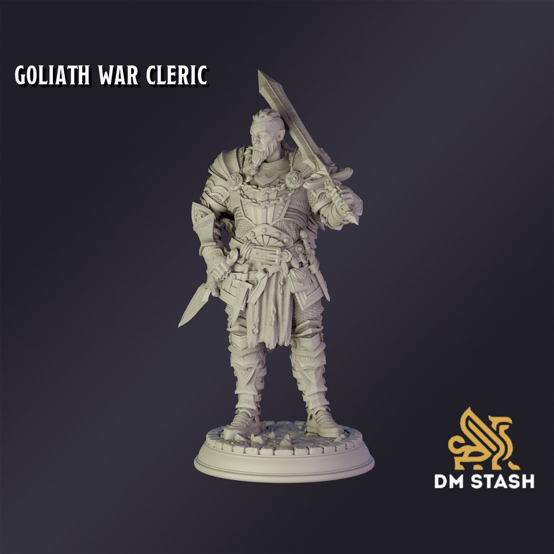 Dnd Miniature Goliath War Cleric Miniature for Dungeons and Dragons ...
