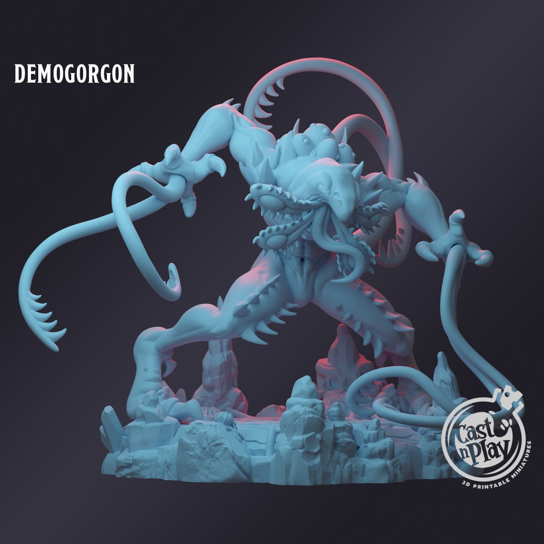 Dnd Miniature Demogorgon (stranger Things Style) Miniature for Dungeons ...
