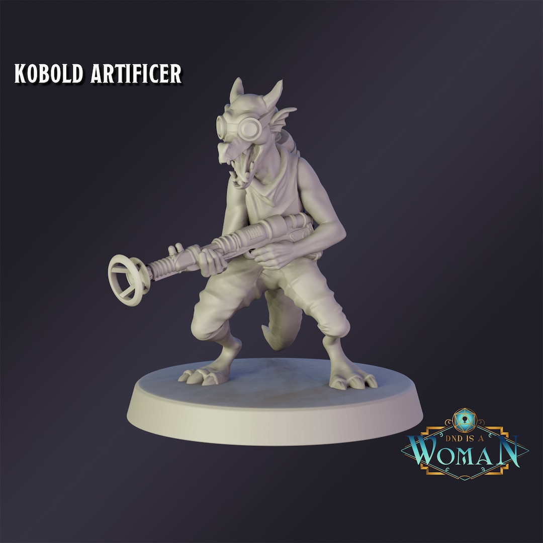 Dnd Miniature Kobold Artificer Miniature for Dungeons and Dragons ...