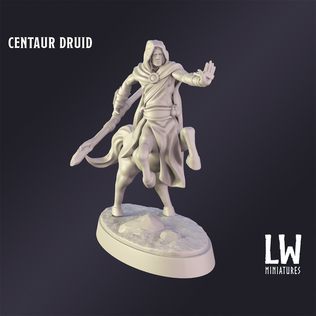 Centaur Druid Premium Tabletop Game Miniature From Lost World ...
