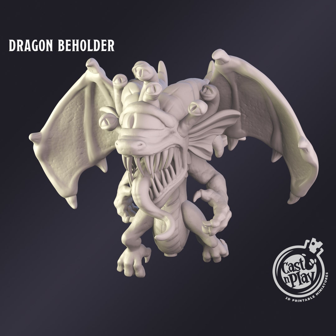 Dnd Miniature Dragon Beholder Miniature for Dungeons and Dragons ...