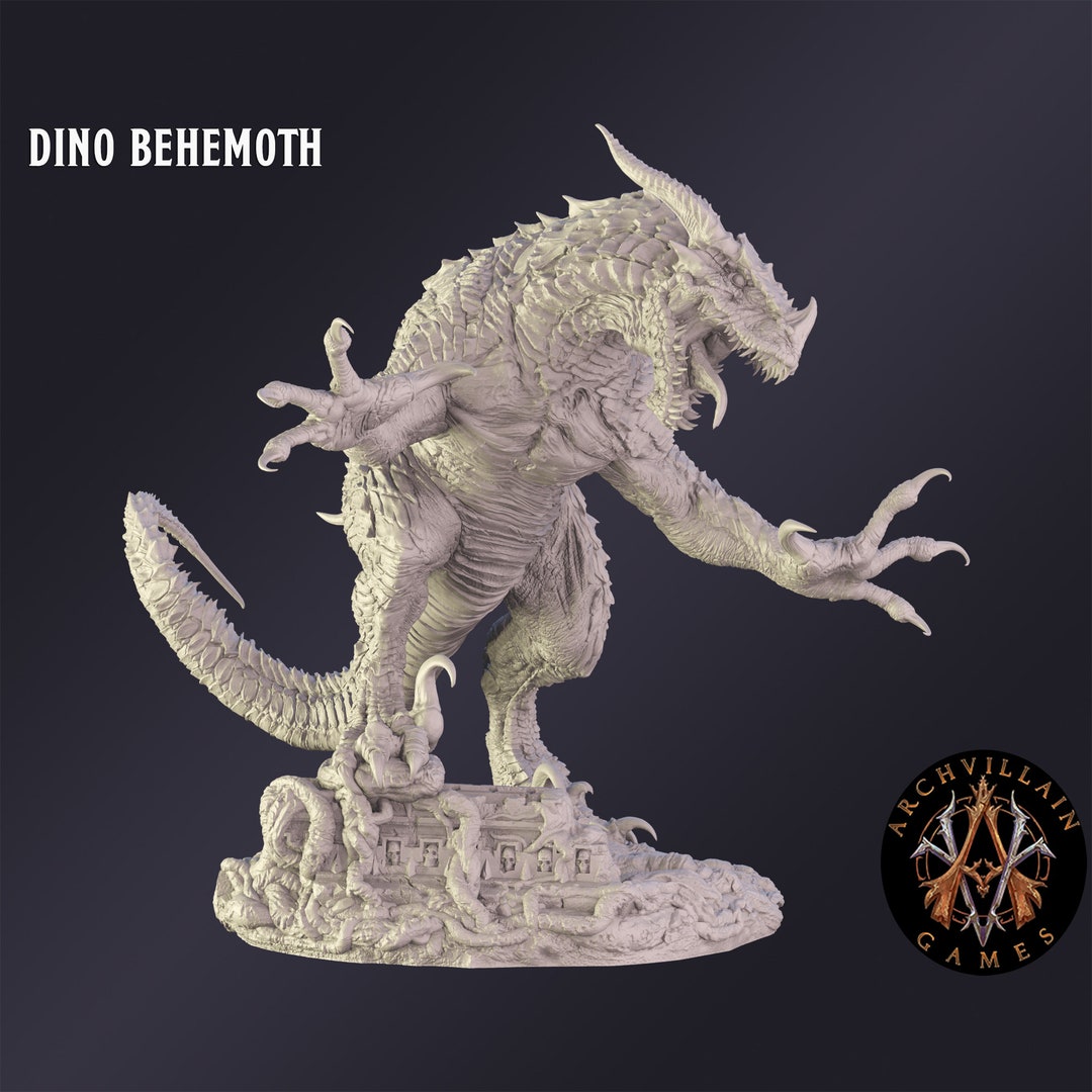 Dino Behemoth Premium Tabletop Game Miniature From Archvillain Games ...