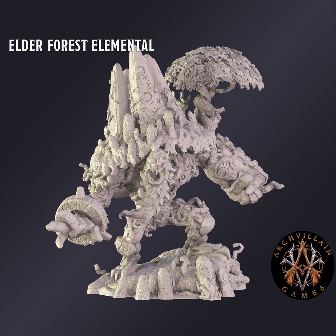 Dnd Miniature Elder Forest Elemental Miniature for Dungeons and Dragons ...