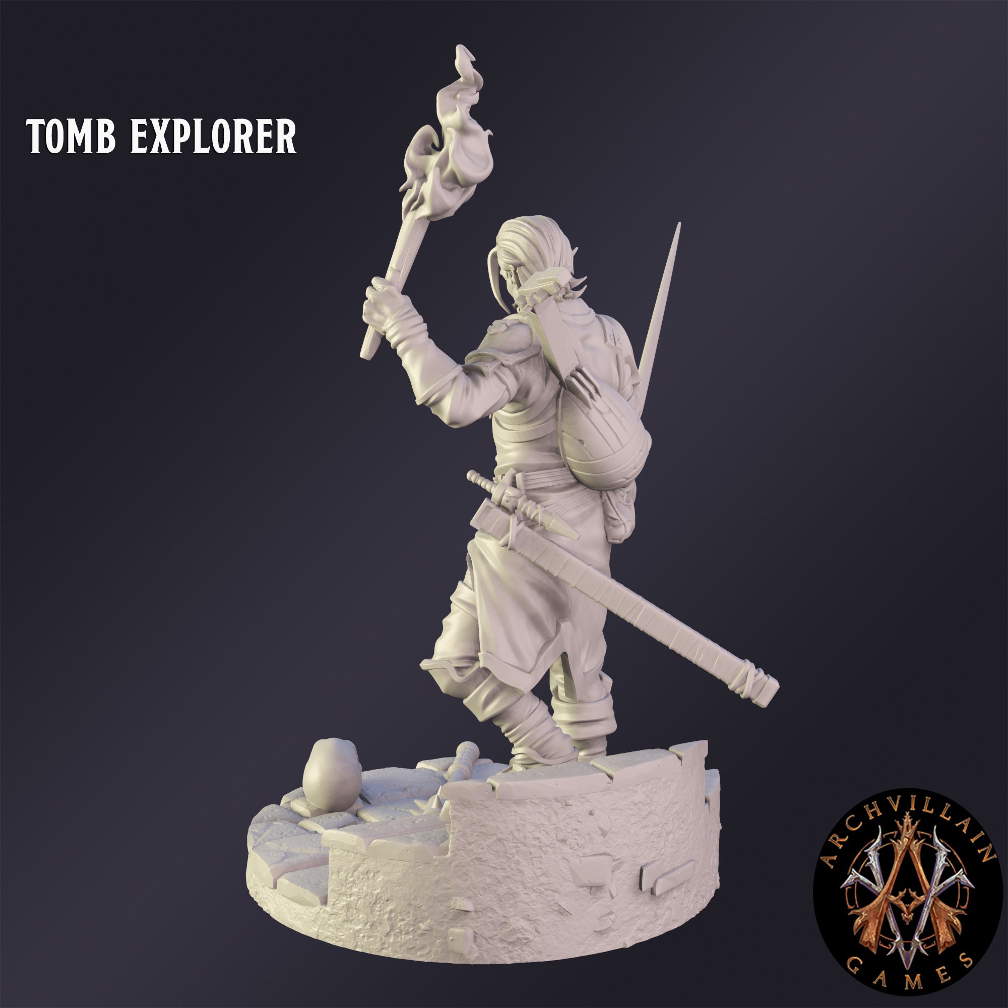 Dnd Miniature Tomb Explorer Miniature for Dungeons and Dragons Tabletop ...