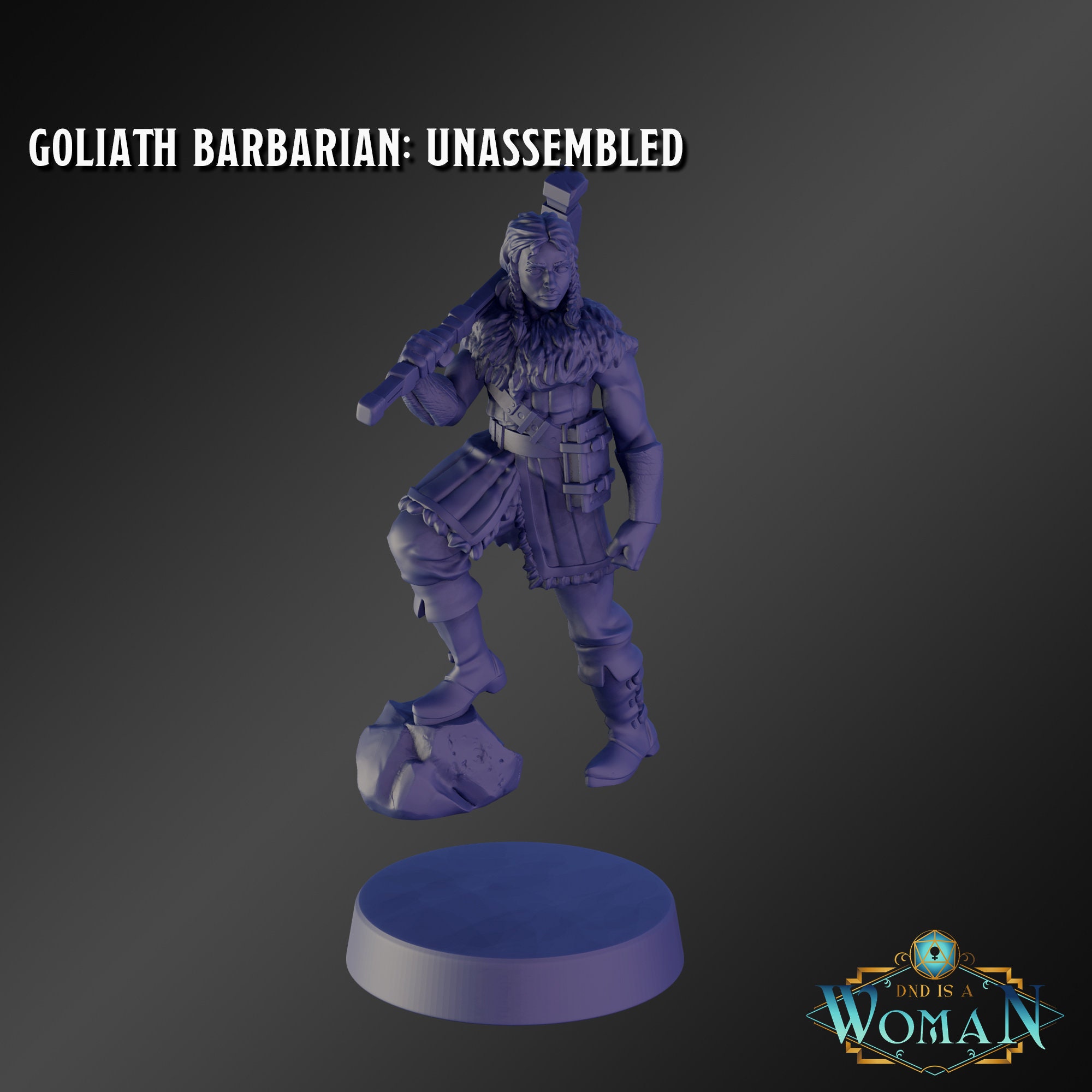 Goliath Barbarian Premium Tabletop Game Miniature From Dnd is - Etsy