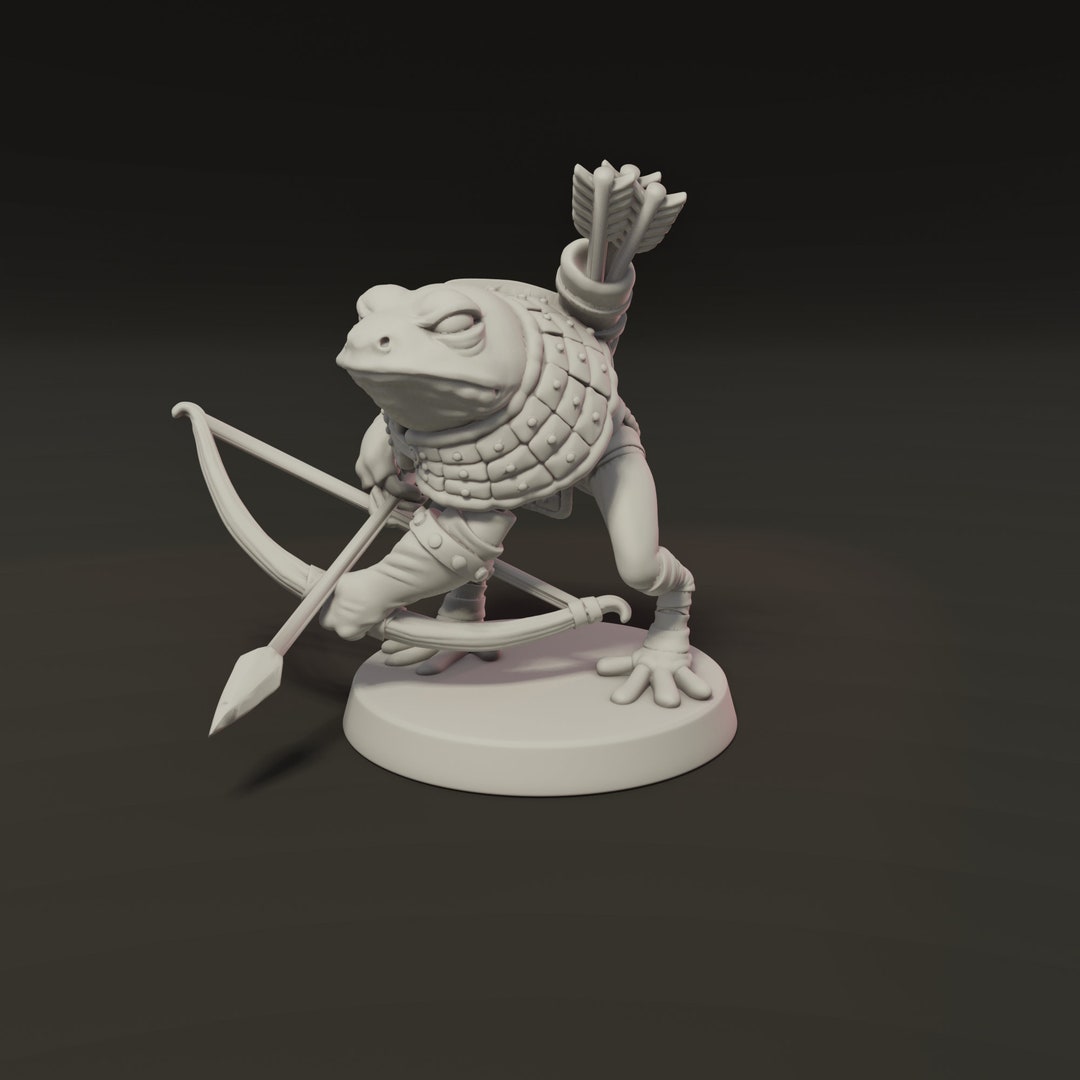 Dnd Miniature Frog Ranger Bullywog Miniature for Dungeons and Dragons ...