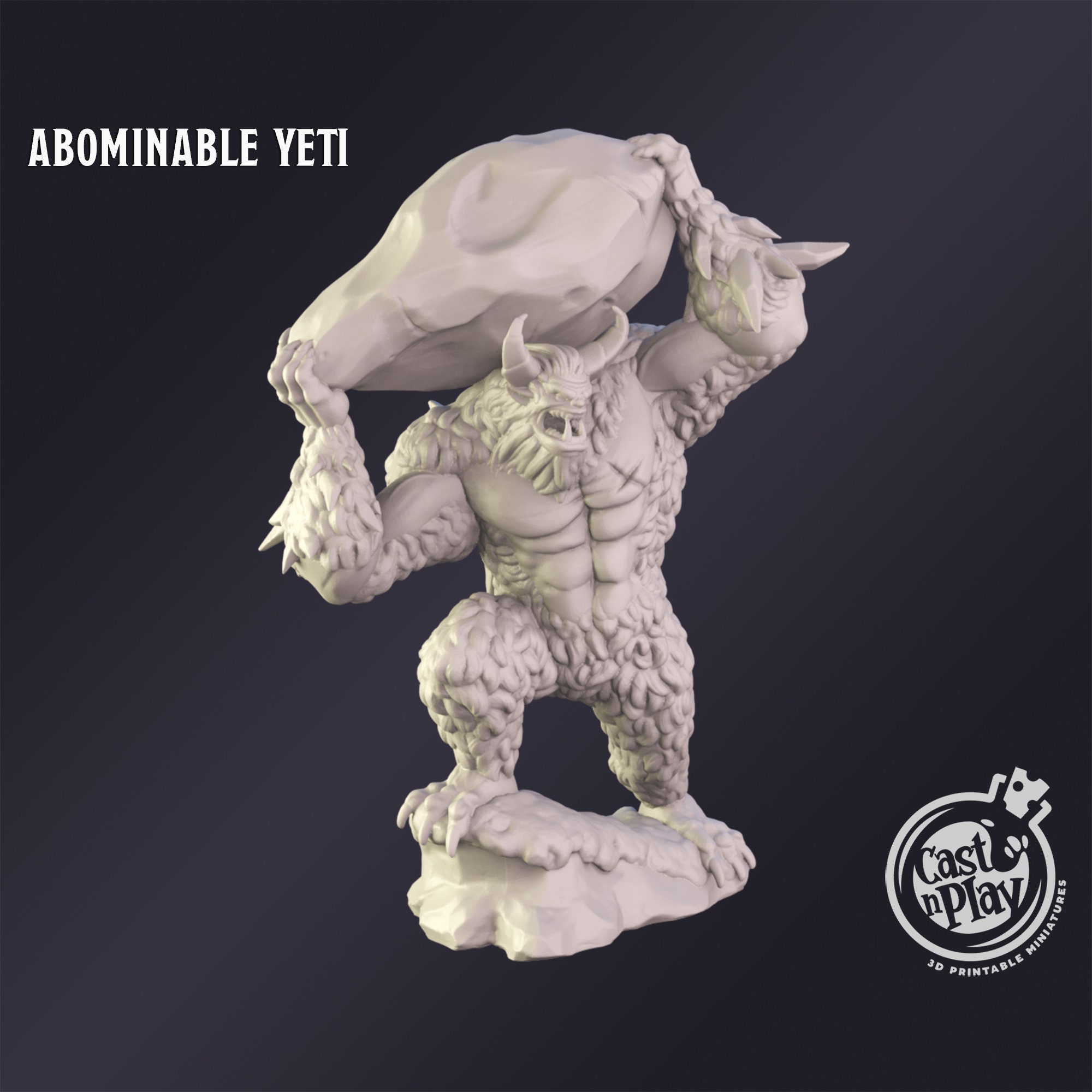 Abominable Yeti Premium Tabletop Game Miniature From Cast N - Etsy