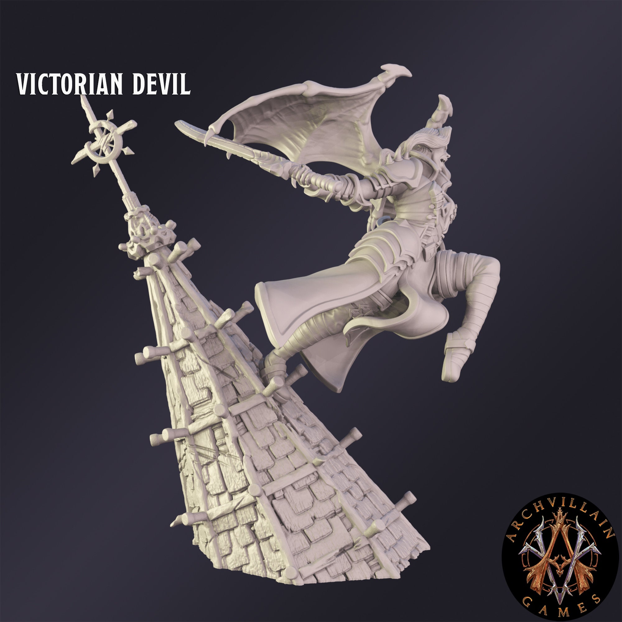 Victorian Devil Premium Tabletop Game Miniature From - Etsy